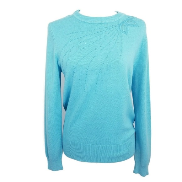Castle | Sweaters | Castle Of Ireland 2 38 Knit Sweater Light Blue ...